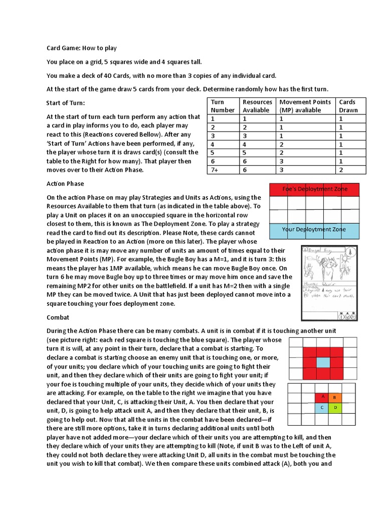 Card Game Rules | PDF | Gaming