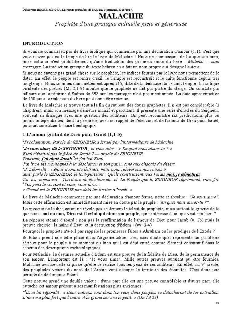 Malachie | PDF