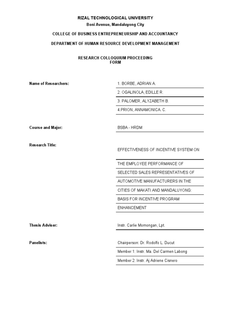 2nd Presenter - 8 - 21 8 - 40a - OD Proceeding Form | PDF