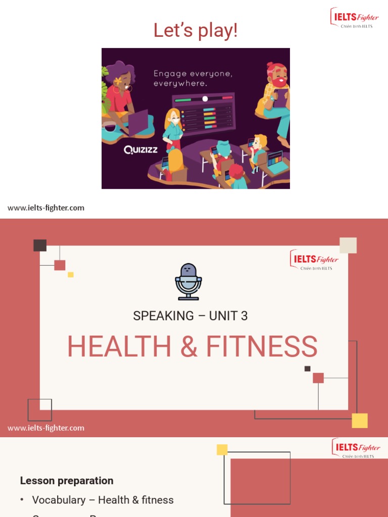 Bản sao của SPEAKING-UNIT 3. HEALTH & FITNESS | PDF | Obesity | Roger ...