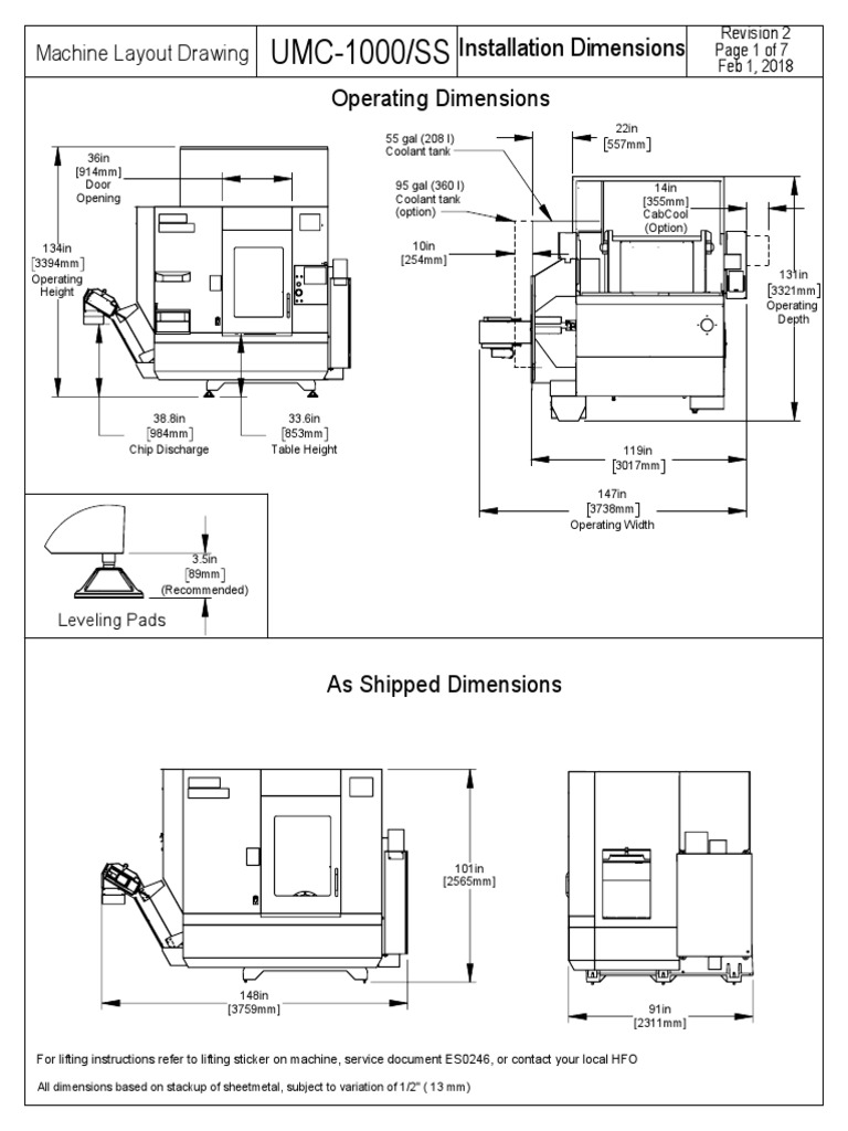 UMC-1000 SS PP Layout Drawing 2019-11B | PDF | Cartesian Coordinate ...