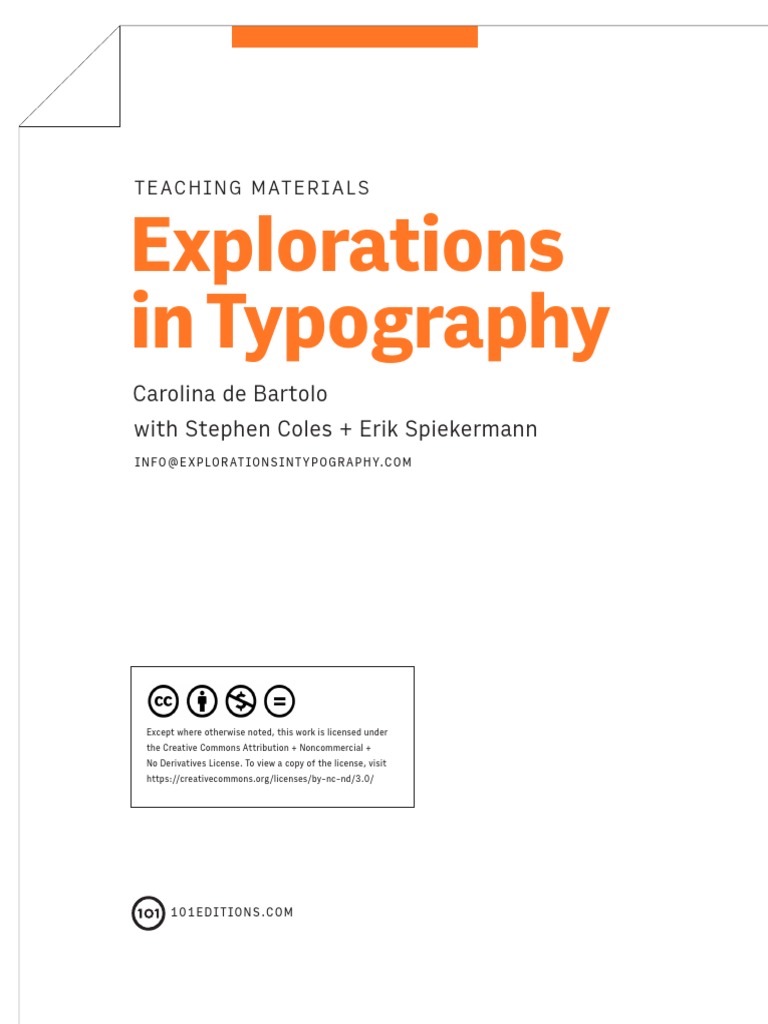 Explorations in Typography: Carolina de Bartolo With Stephen Coles ...