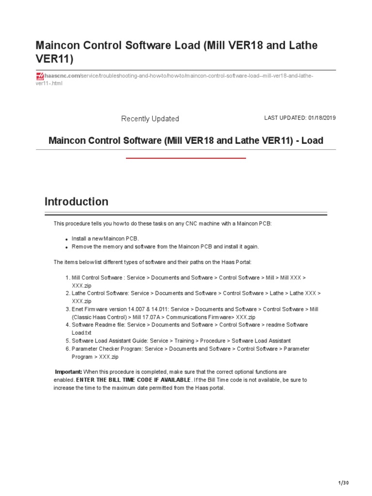 Maincon Control Software Load Mill VER18 and Lathe VER11 | PDF | Usb ...
