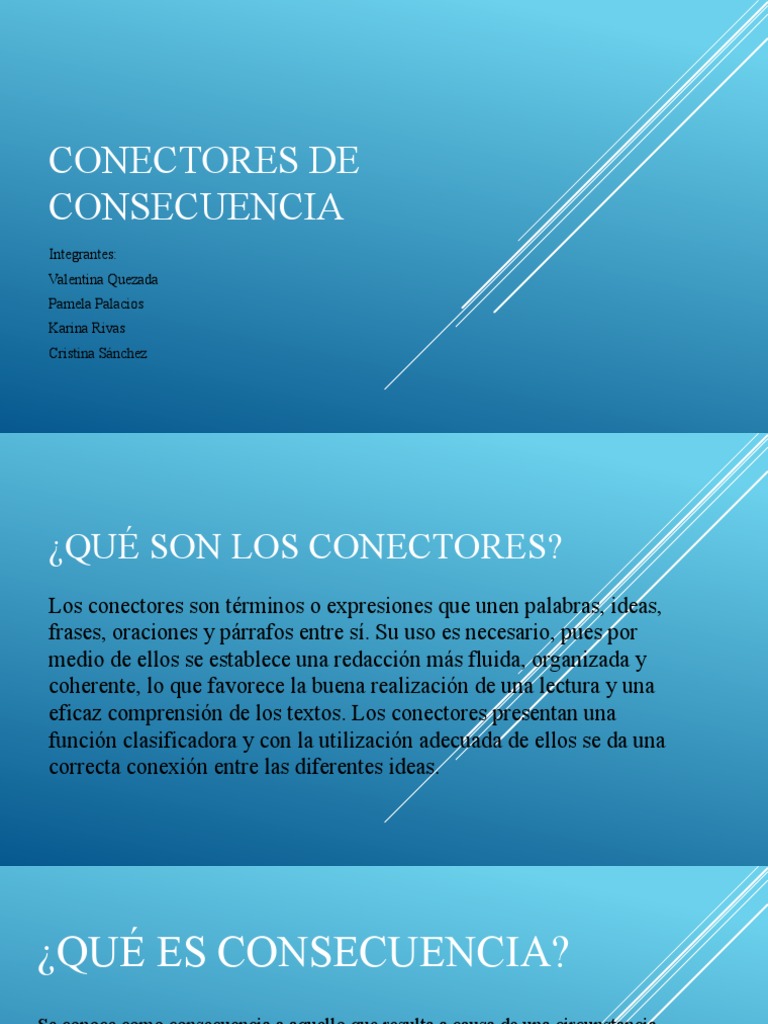 Conectores de Consecuencia | PDF