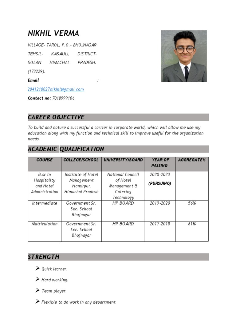 Nikhil Resume | PDF