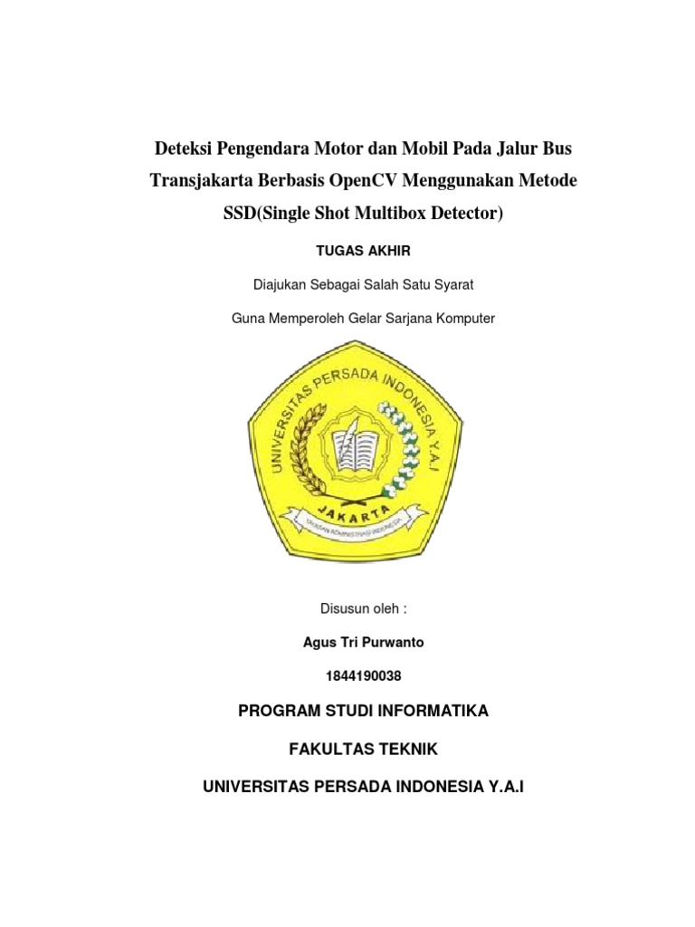 TA Agus Tri Purwanto 1844190038 | PDF