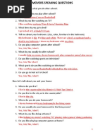 Flyers Speaking Test Questions | PDF