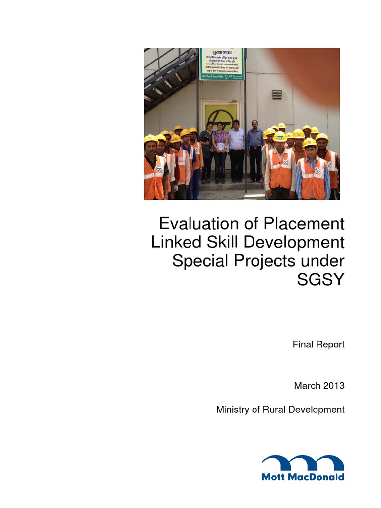 Evaluation Placement Sgsy Vol1 | PDF
