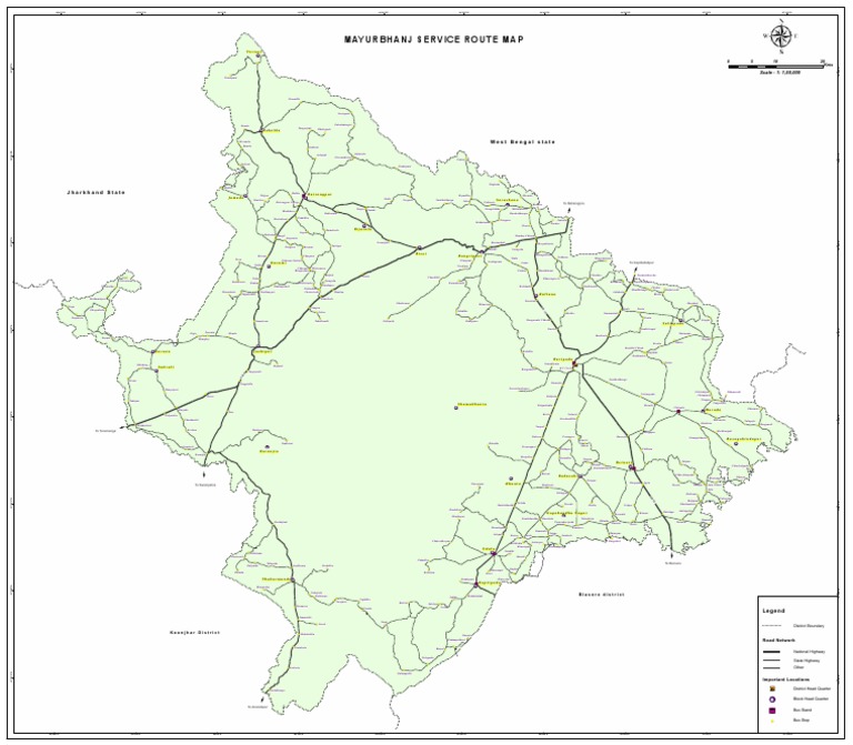 Mayurbhanj Service Route Map | PDF
