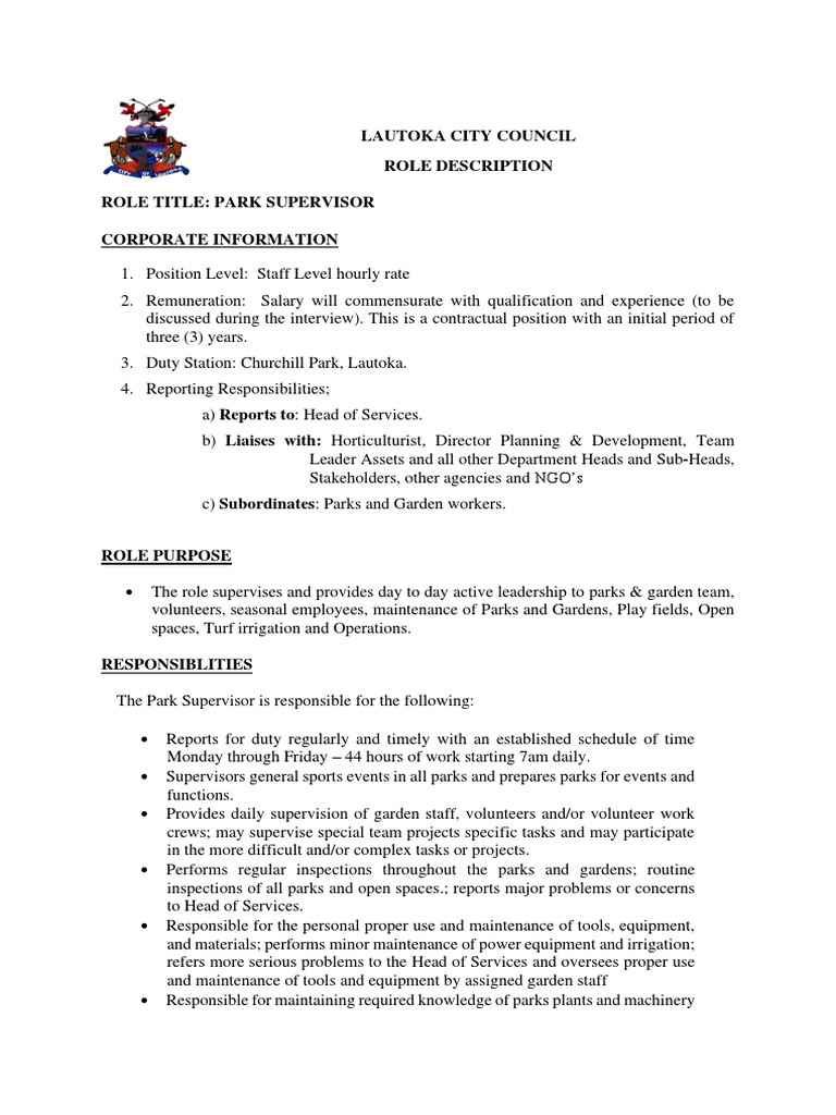 Overseeing Parks and Gardens: The Key Responsibilities of a Park ...