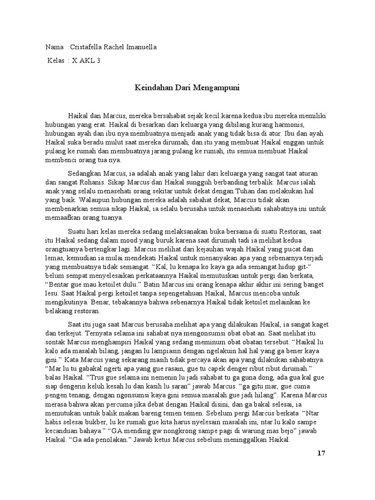 Cerpen Tentang Kehidupan Remaja | PDF