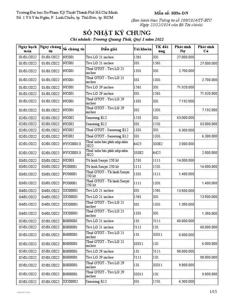 So Nhat Ky Chung | PDF