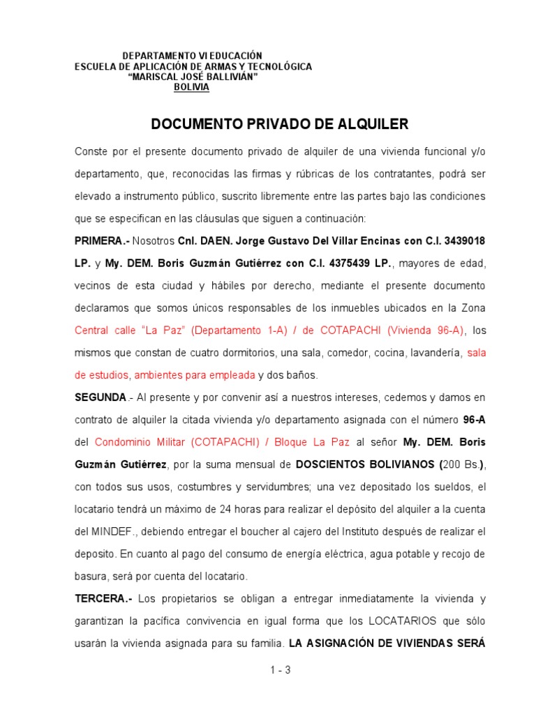 Documento Privado | PDF