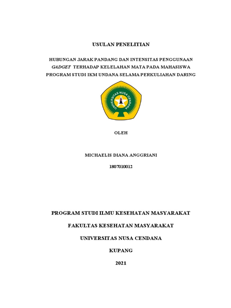 PROPOSAL KELELAHAN MATA-nana Baru | PDF