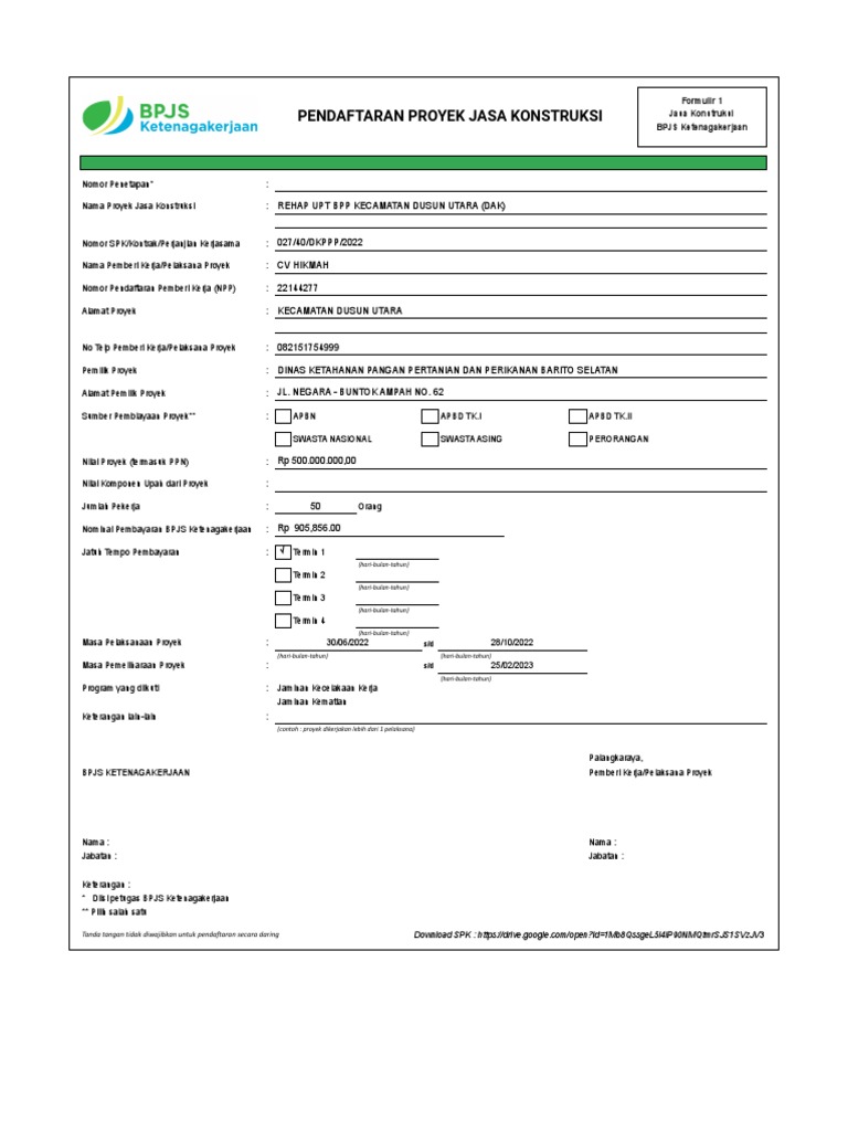 Proyek CV HIKMAH | PDF