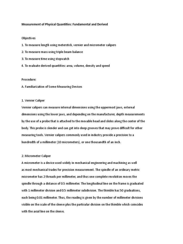 P6 Lab Experiments Procedures | PDF | Physical Quantities | Physics