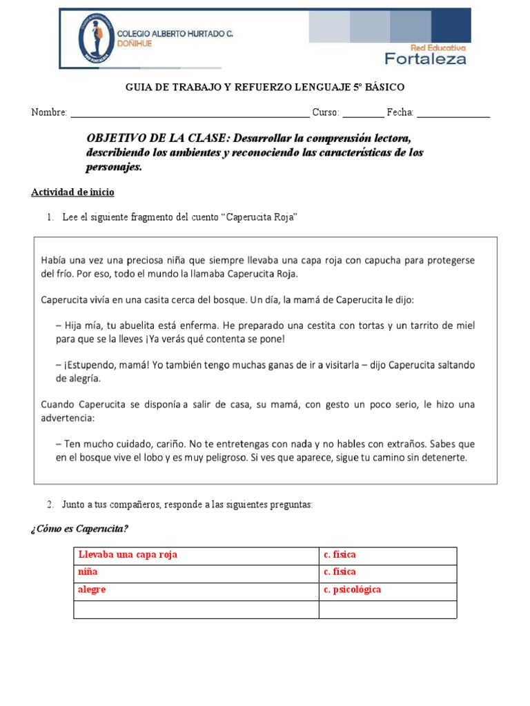 Desarrollo de habilidades de comprensión lectora a través del análisis ...