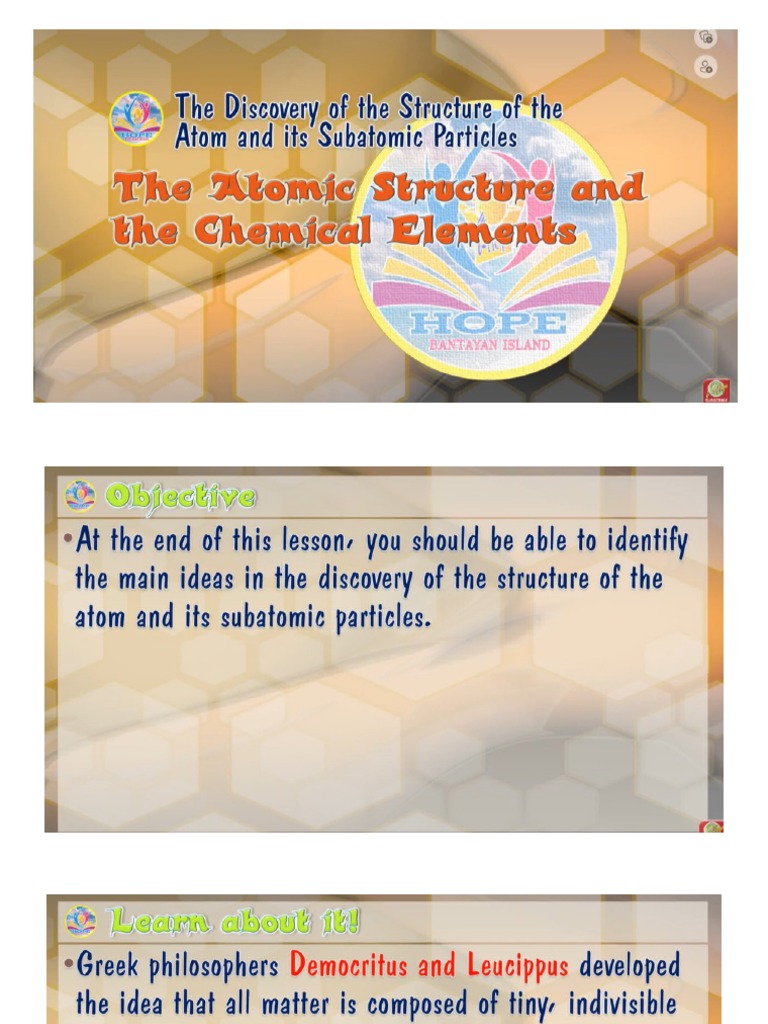 Discovery of The Structure of Atom and Its Subatomic Particles 1 | PDF