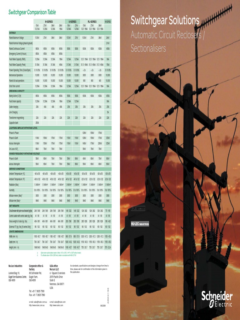 Catalogo Switchgear Brochure | PDF | Switch | Electric Arc