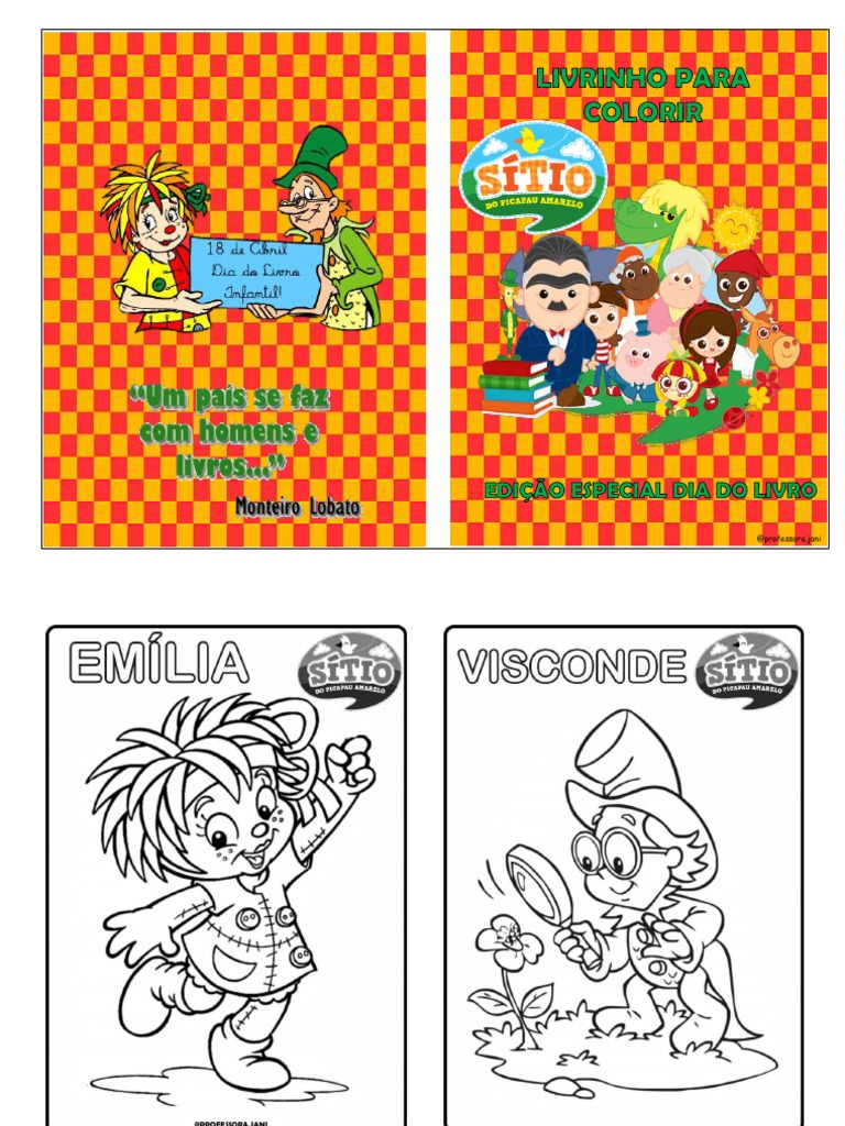 Livrinho de Colorir Sítio do Picapau Amarelo | PDF
