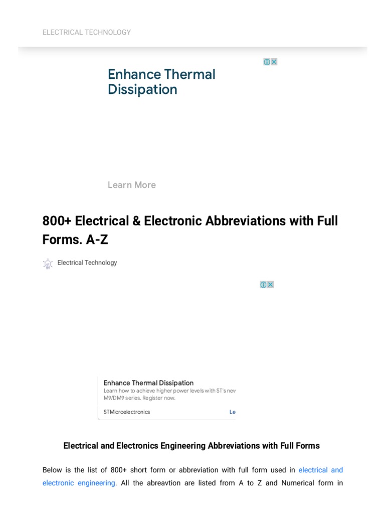 Forms. A-Z | PDF | Electric Motor | Field Effect Transistor