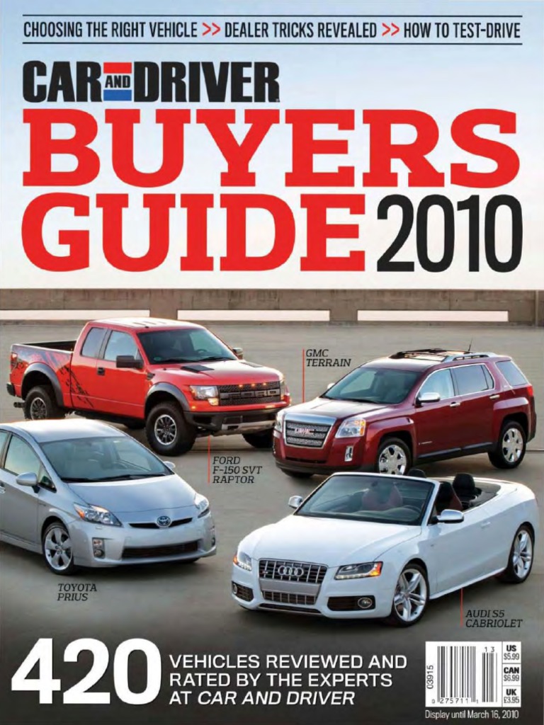 Car and Driver Buyer's Guide 2010 | Download Free PDF | Luxury Motor ...