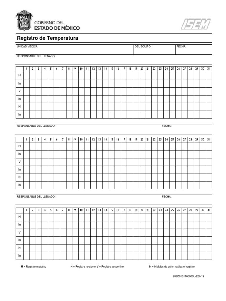 Registro de Temperatura | PDF