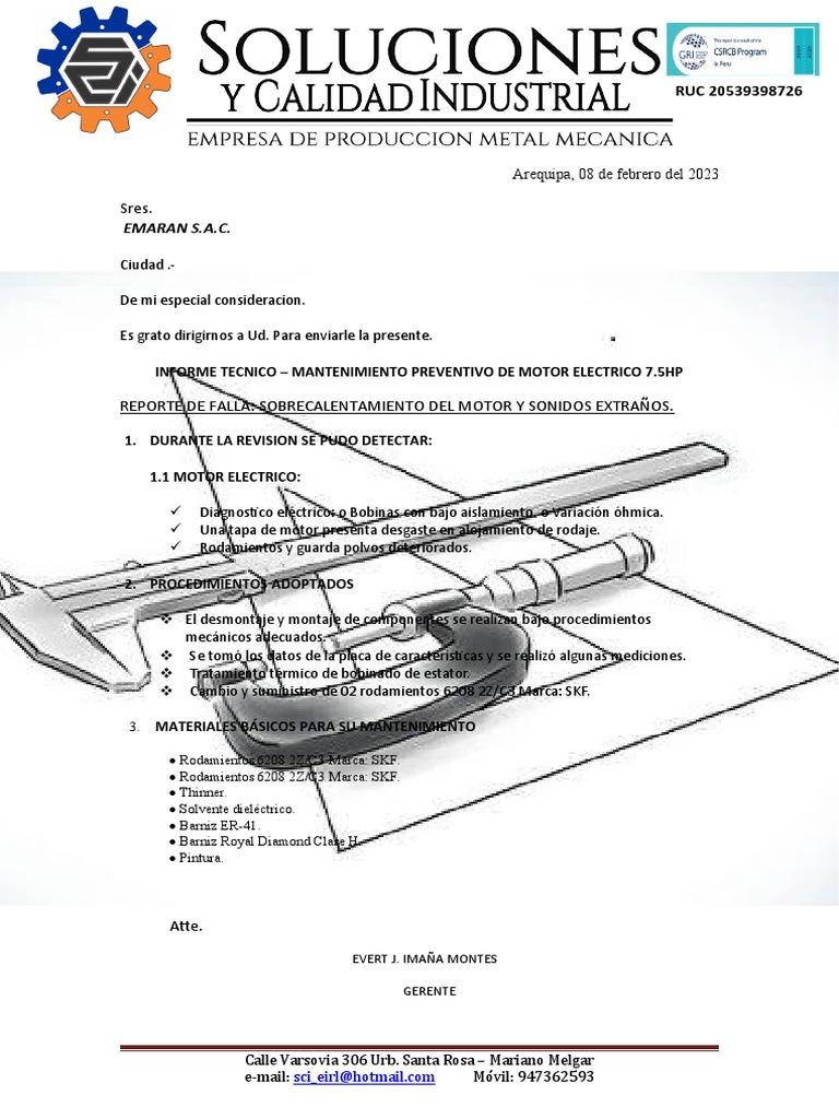 Sres.: Emaran S.A.C | PDF