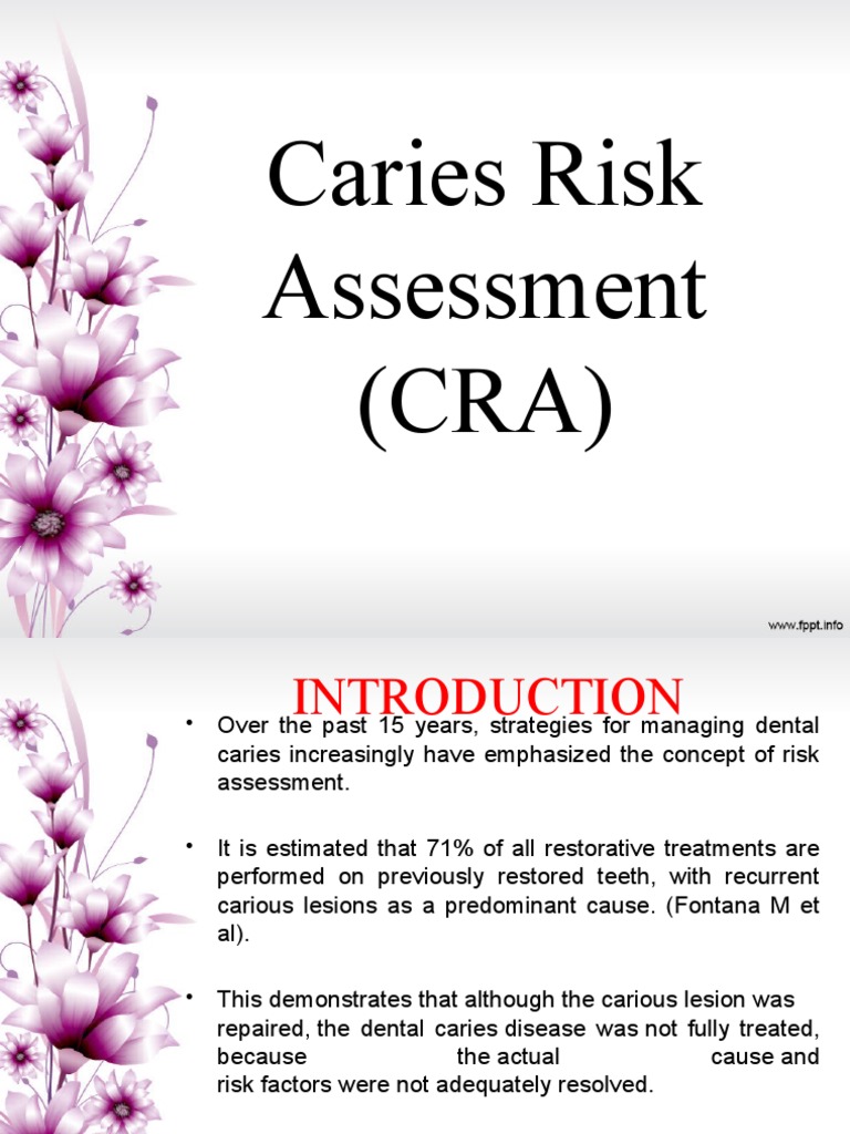 Caries Risk Assessment Overview | PDF | Ph | Health Sciences