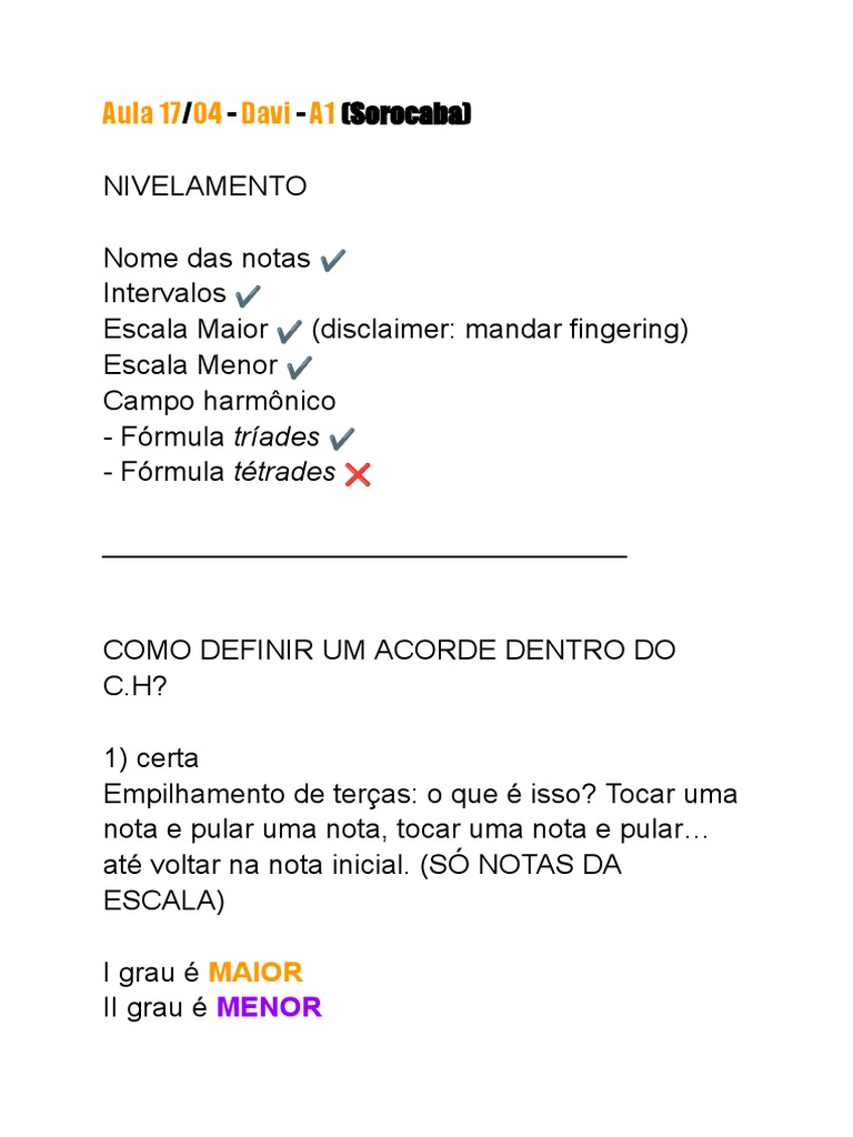 Aula 17 - 04 - Davi - A1 | PDF