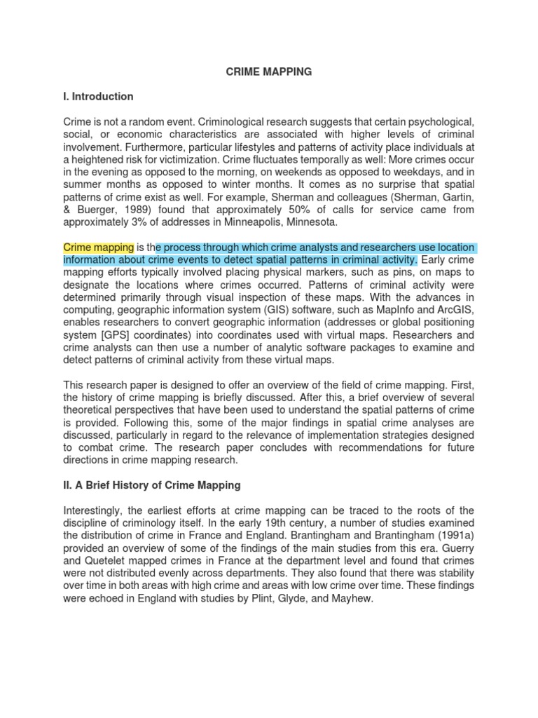 Crime Mapping | PDF | Geographic Information System | Criminology