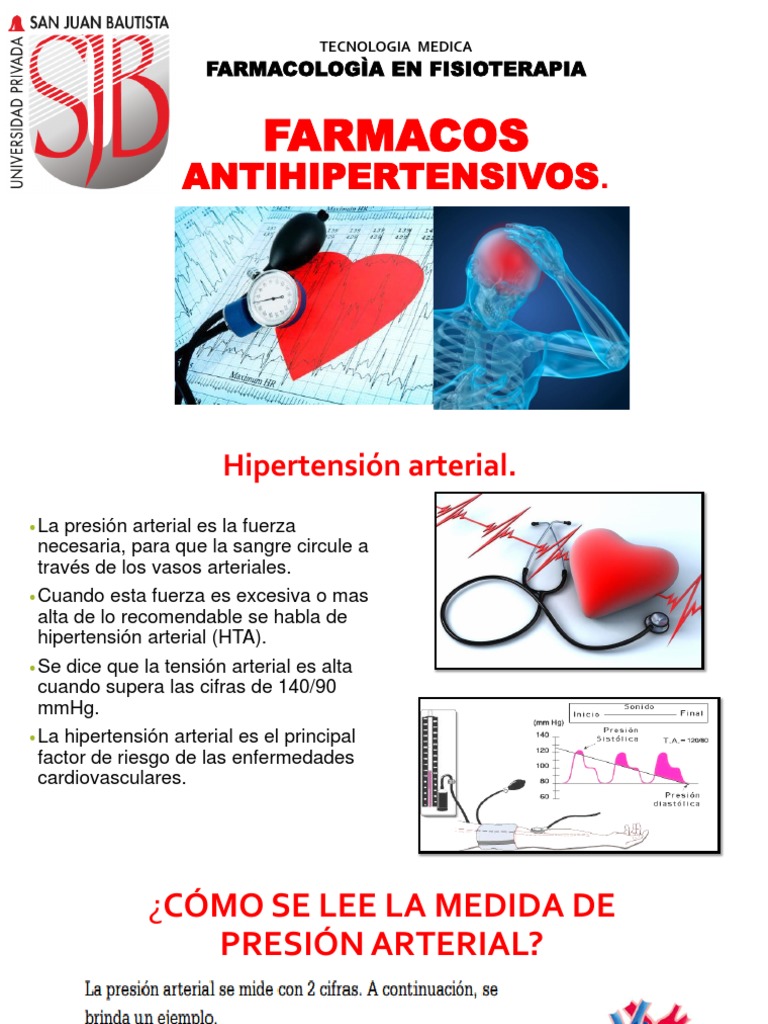 6 Farmacos Antihipertensivos | PDF | Hipertensión | Sistema cardiovascular