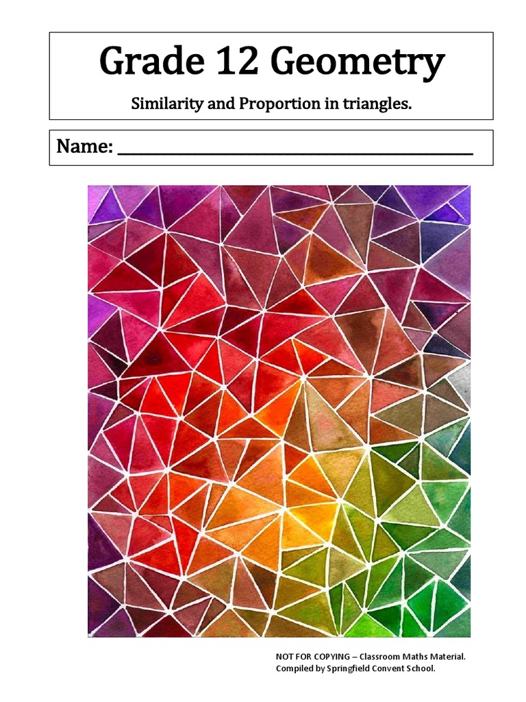 Grade 12 Geometry Workbook | PDF