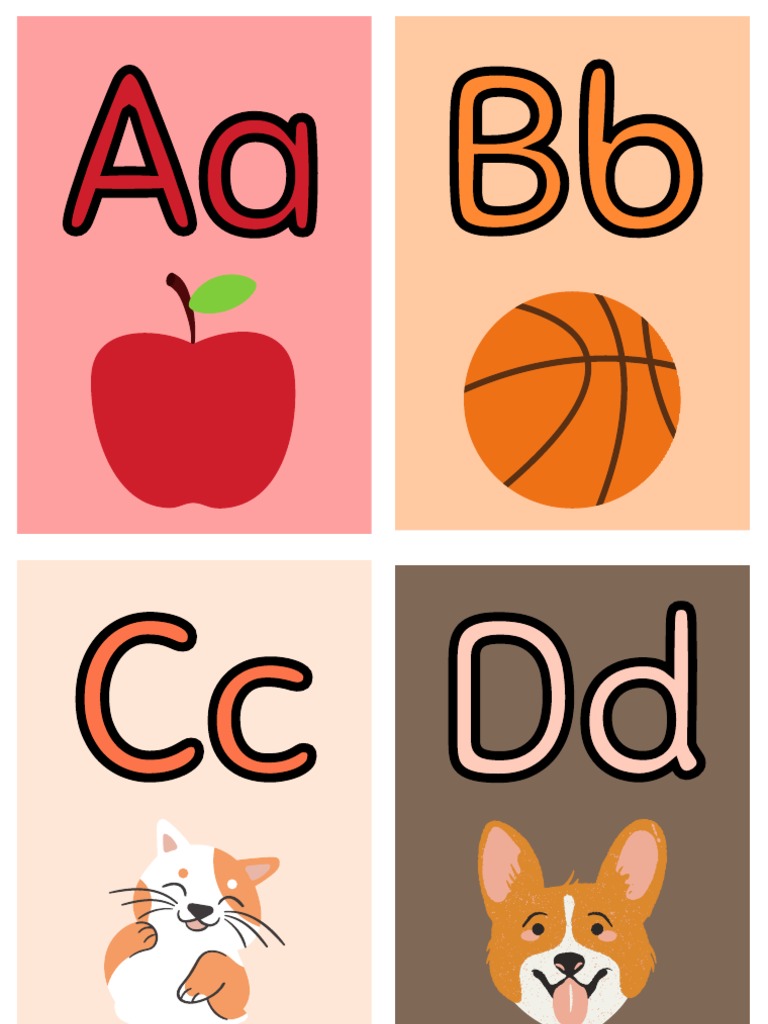 Alphabet Flash Card for Kindergarten | PDF