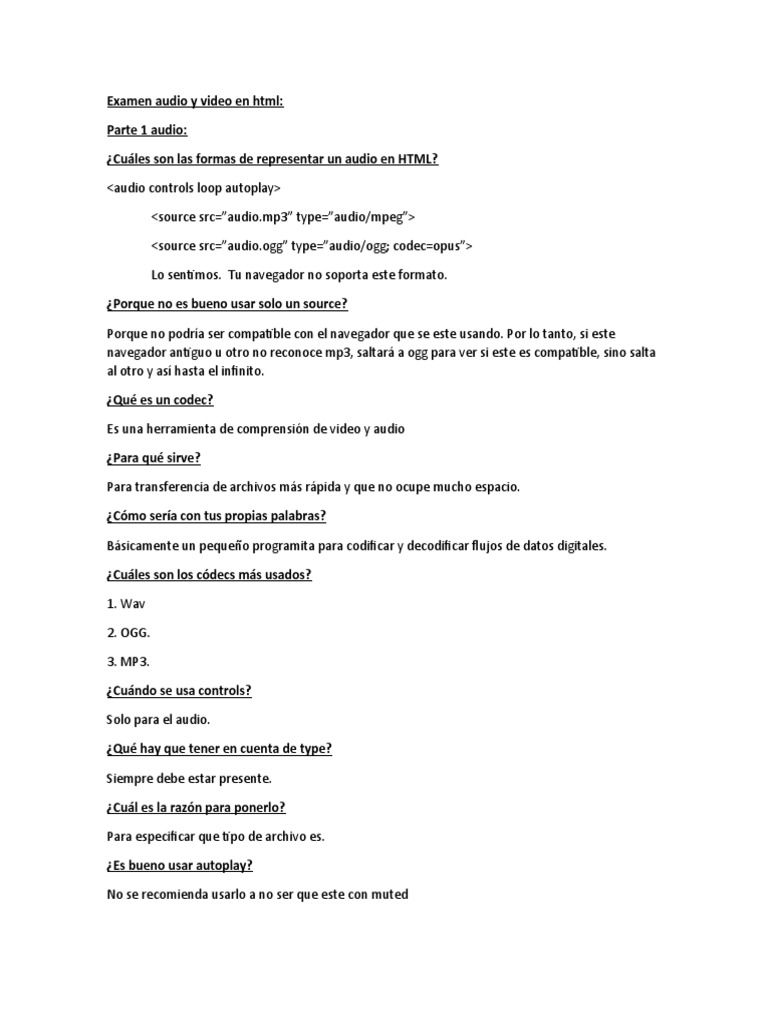 Examen MULTIMEDIA HTML | PDF