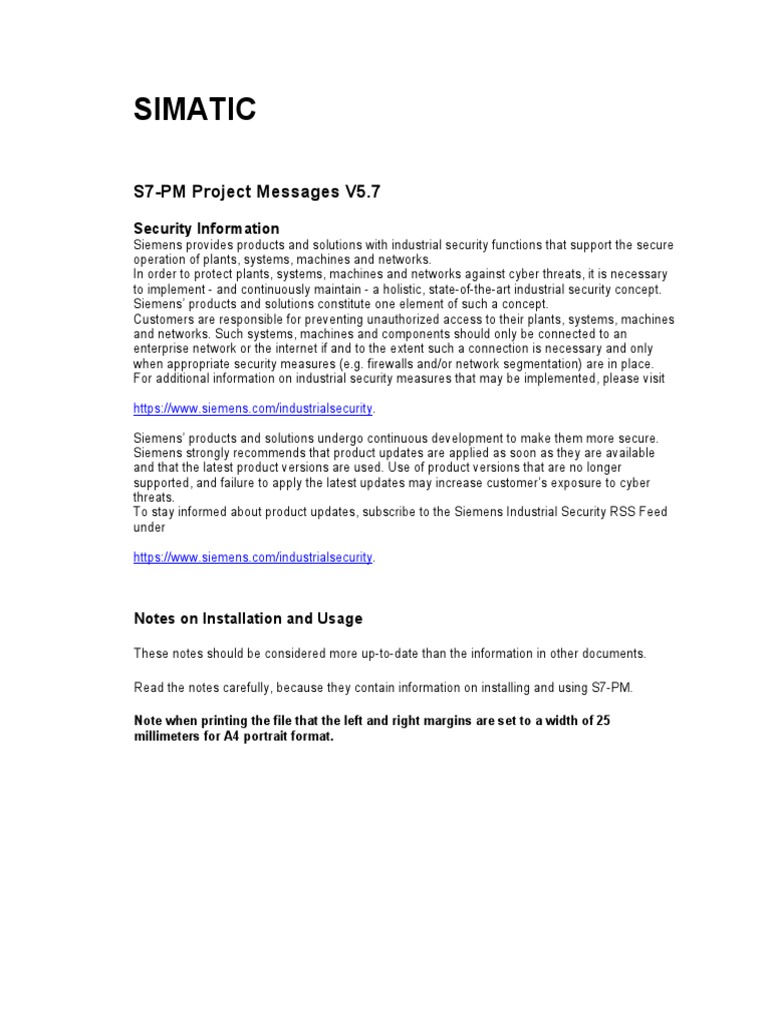 Simatic: S7-PM Project Messages V5.7 | PDF | Computer Virus | Antivirus ...