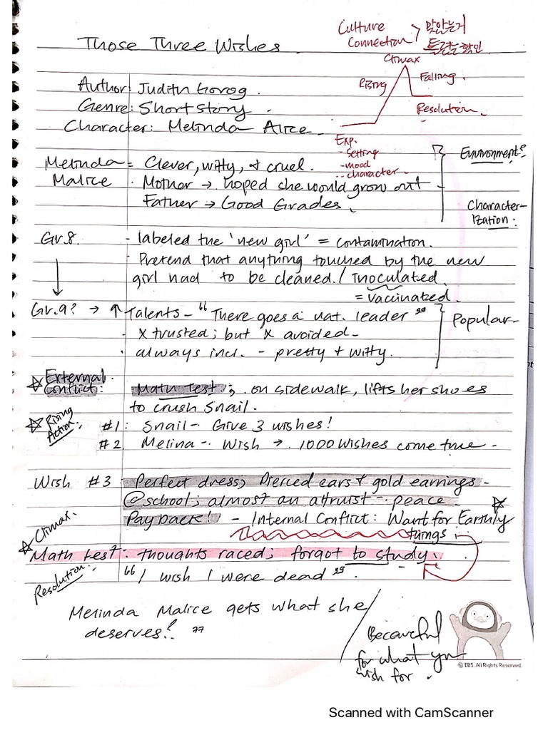 Those Three Wishes - Notes | PDF