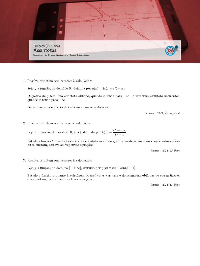 Assintotas | PDF | Equações | Função (Matemática)