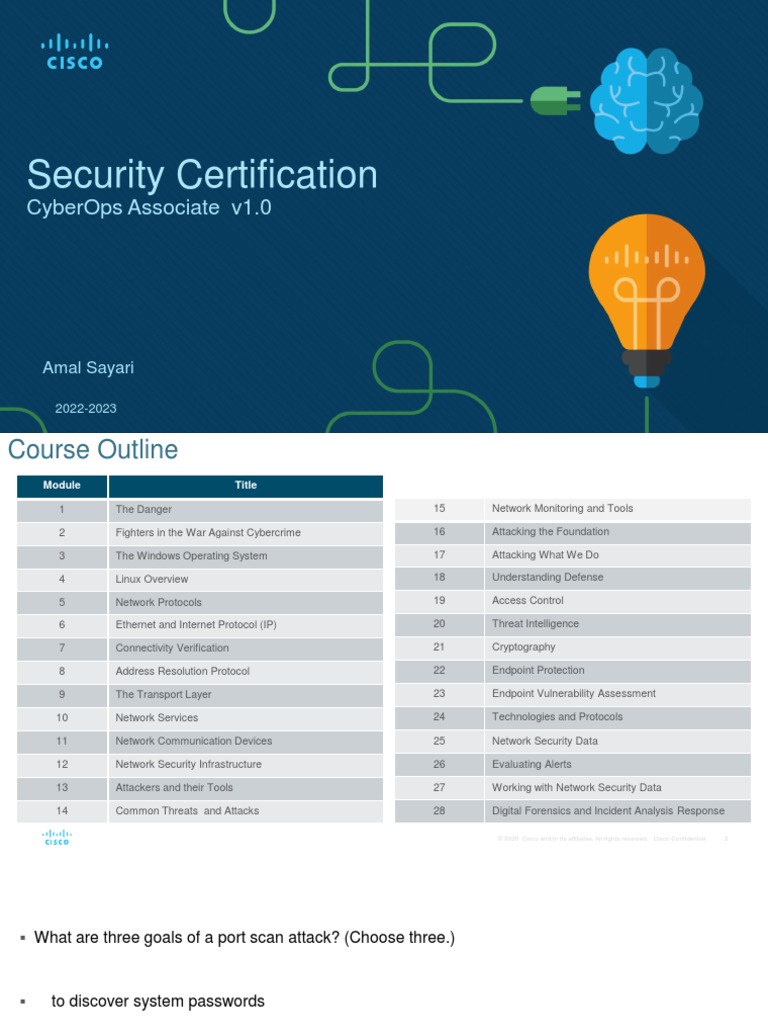 CyberOps - Quiz | PDF | Port (Computer Networking) | Computer Network