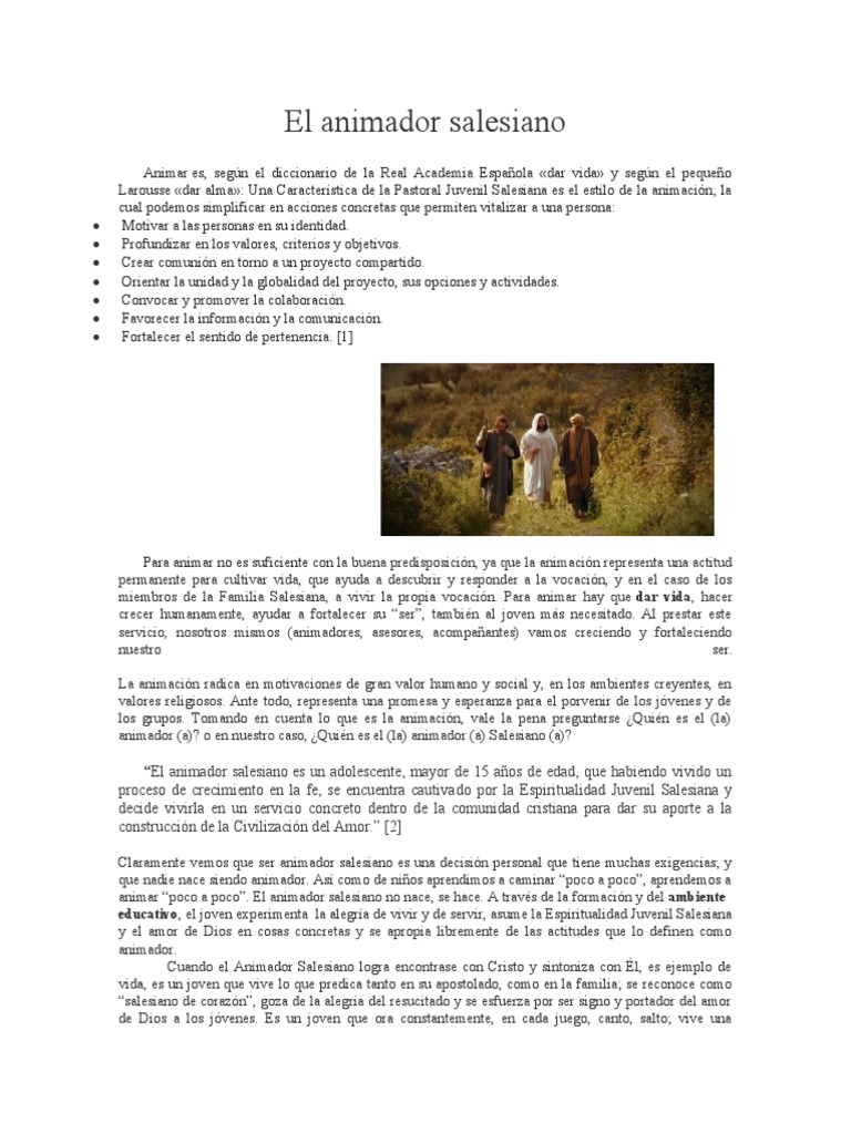 El Animador Salesiano | PDF | Cristo (título) | Amor