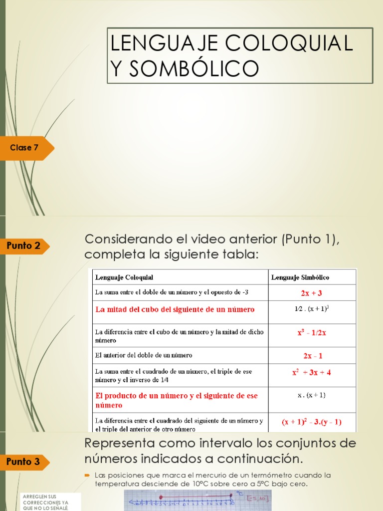Lenguaje Coloquial y Simbólico | PDF