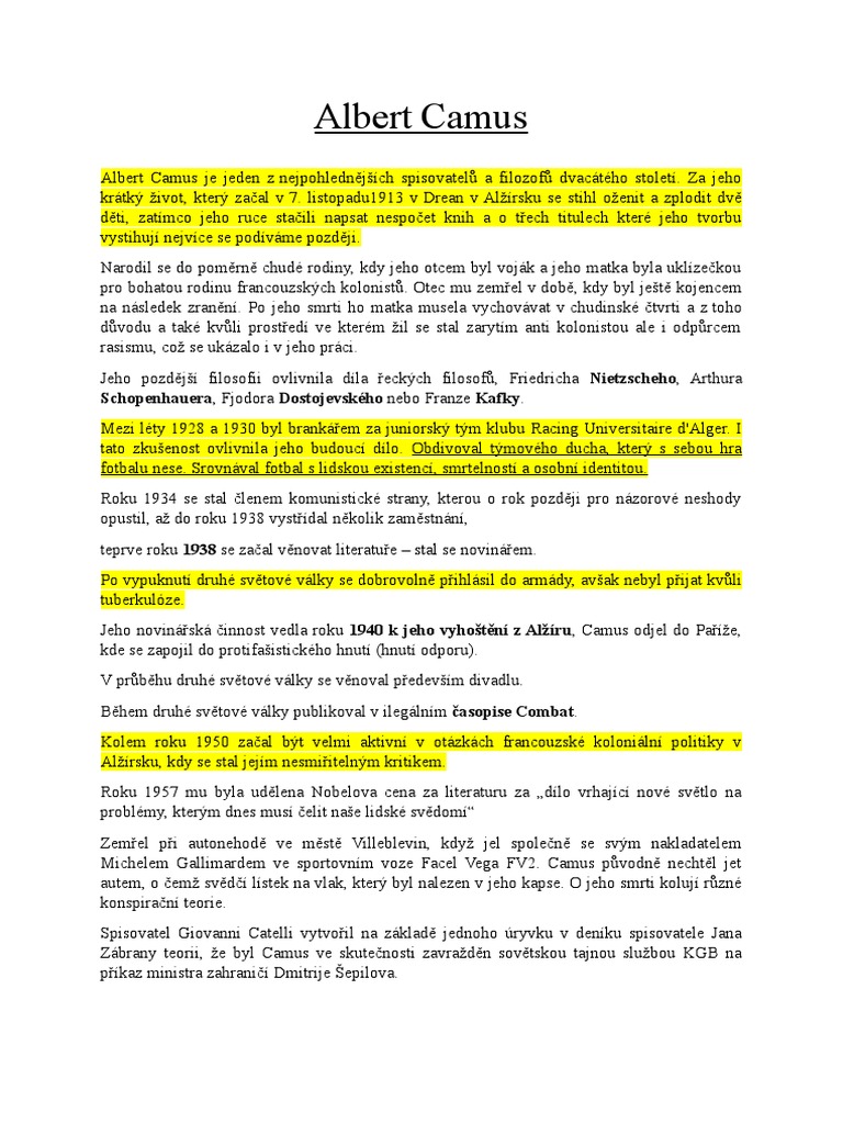 Albert Camus | PDF
