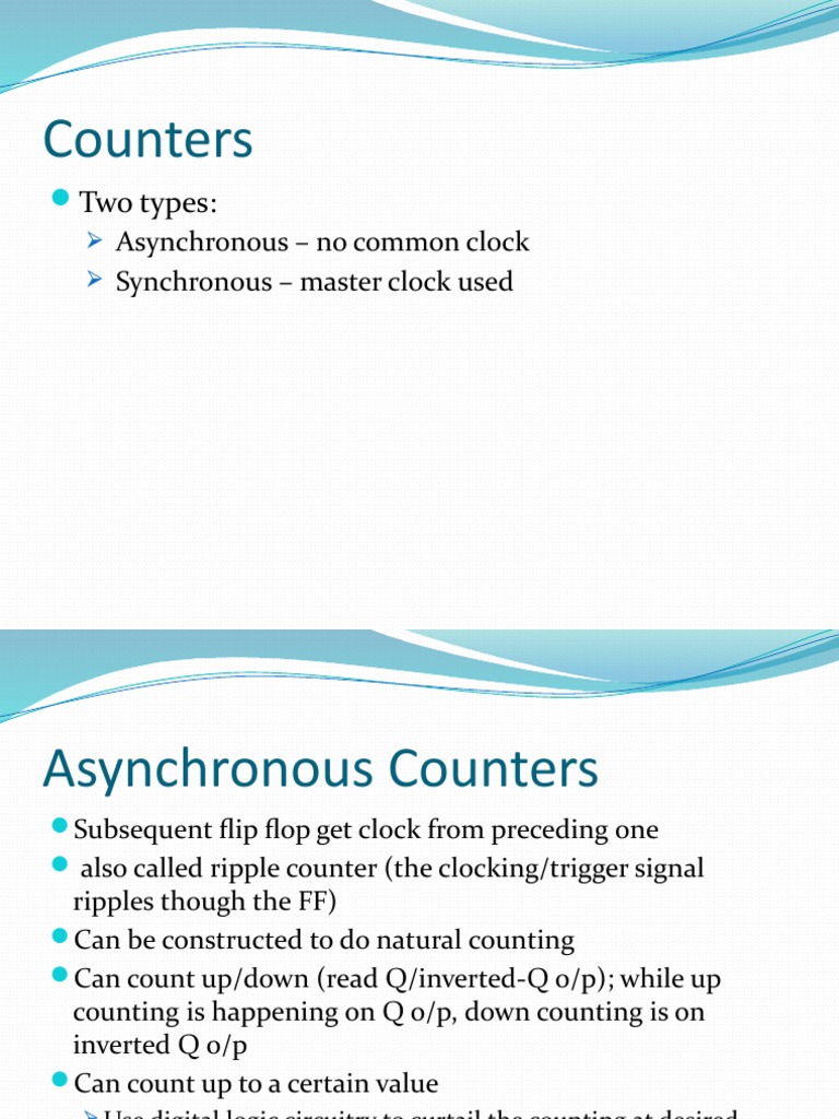 Counters | PDF | Telecommunications Engineering | Computing