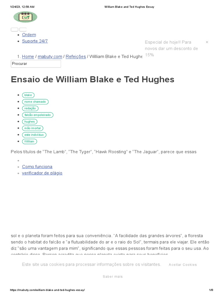 William Blake and Ted Hughes Essay | PDF