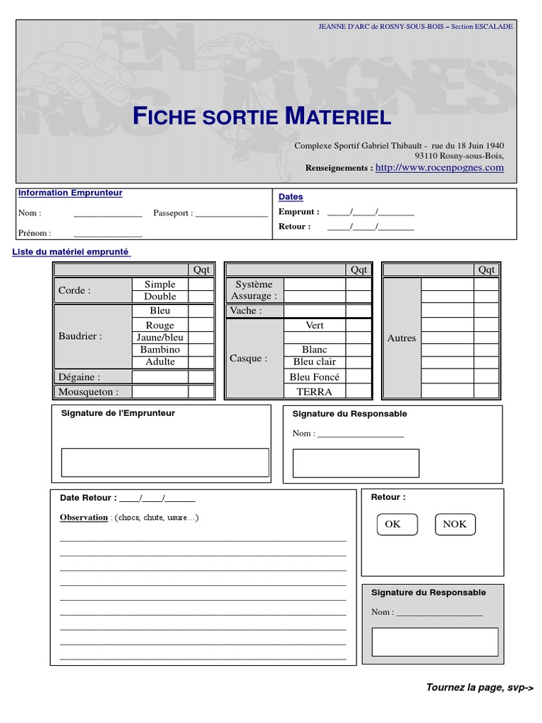 Reglement Emprunt Materiel | PDF