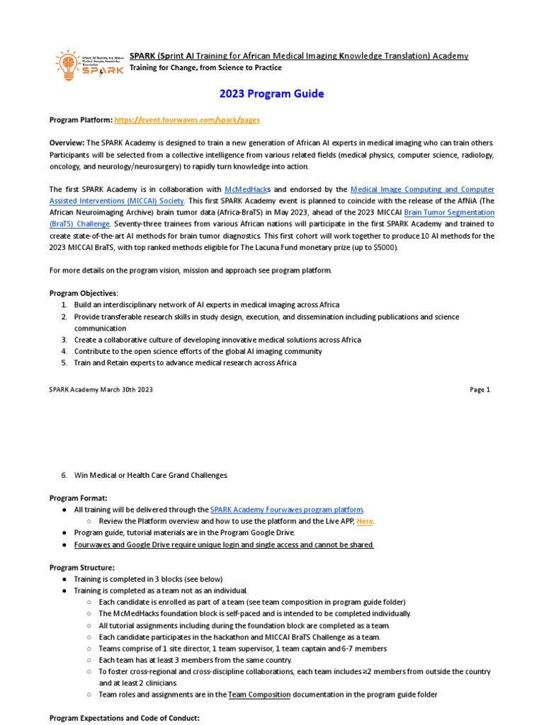 SPARK Academy: AI Training for Africa | PDF | Computers | Technology ...