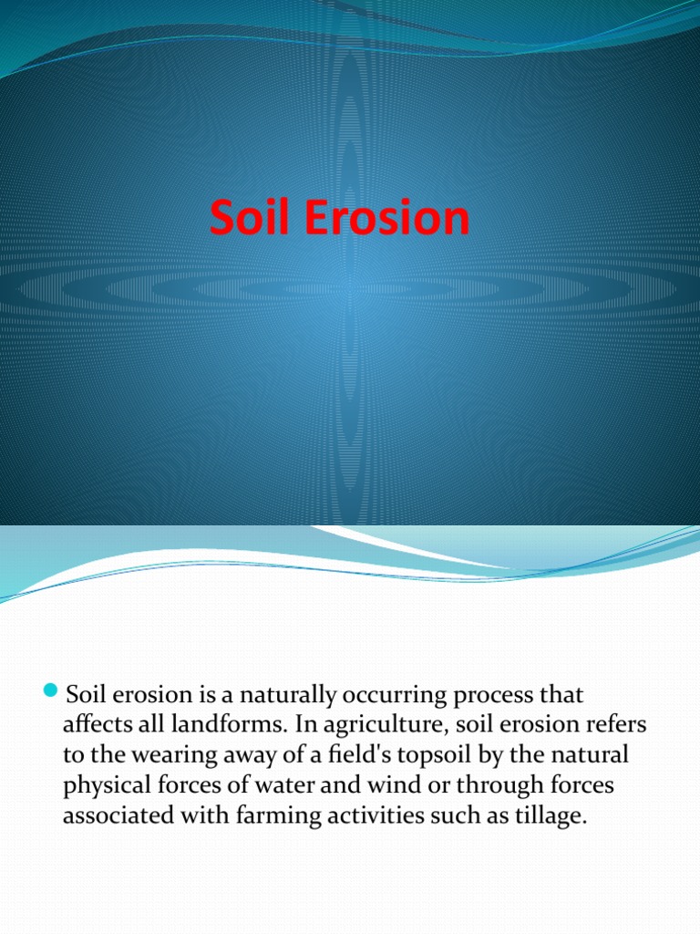 Soil Erosion | PDF | Soil | Erosion