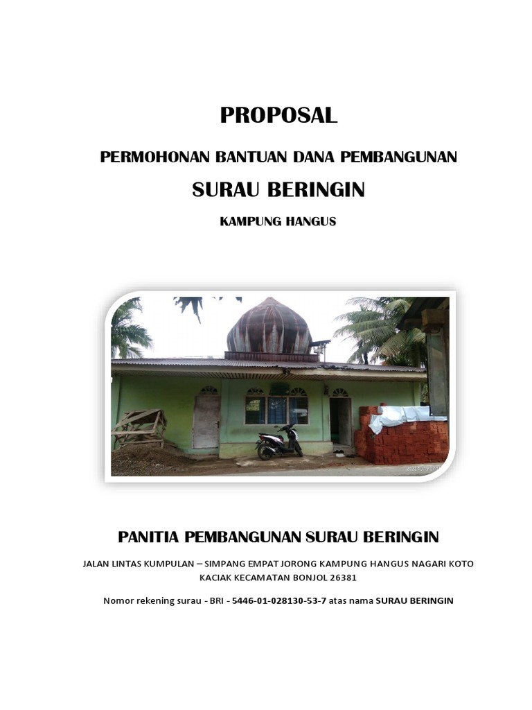 Surat Bantuan Surau | PDF