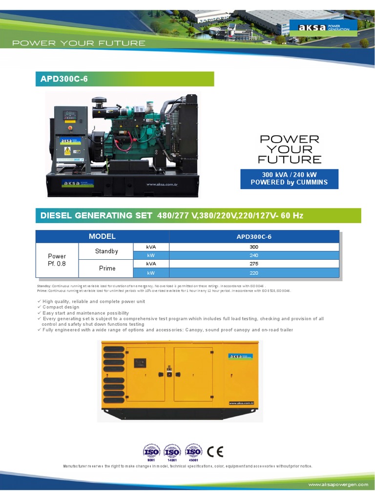 Apd300c 6 | PDF | Mains Electricity | Electric Generator