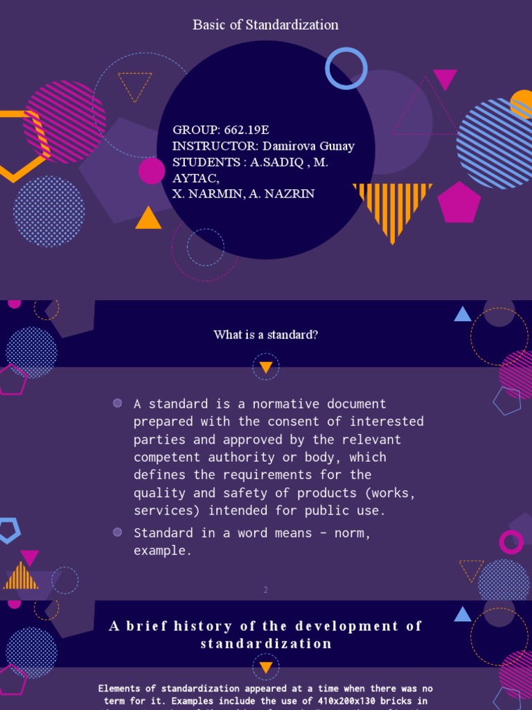 Basic of Standardization | PDF | Standardization | International ...